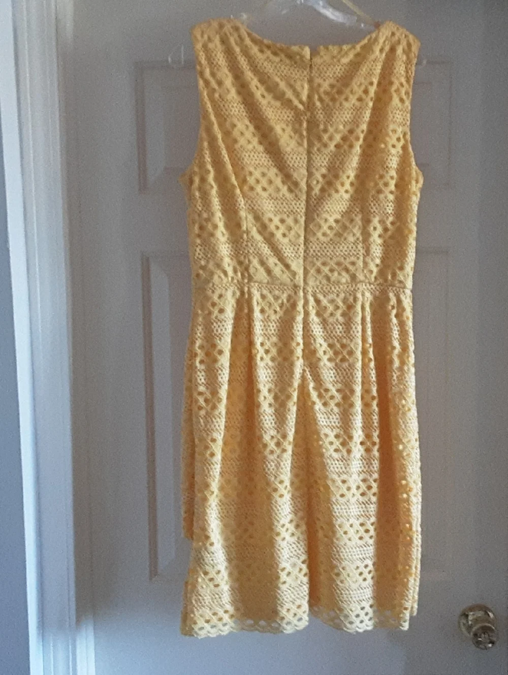 Jessica Howard | Dresses | Jessica Howard Yellow Crochet Lace Midi ...